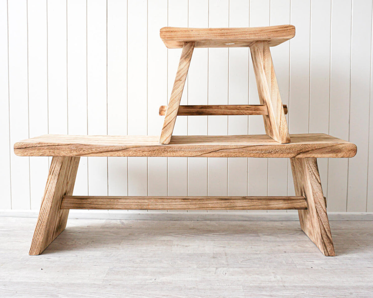 Mirabelle Timber Bench Seat – Hello Pretty Skin and Beauty
