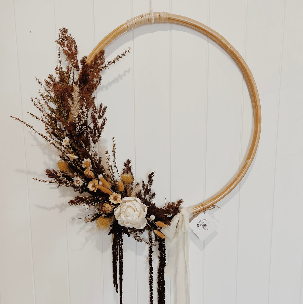 To Die For Flora 53cm Rattan Hoops – Hello Pretty Skin and Beauty